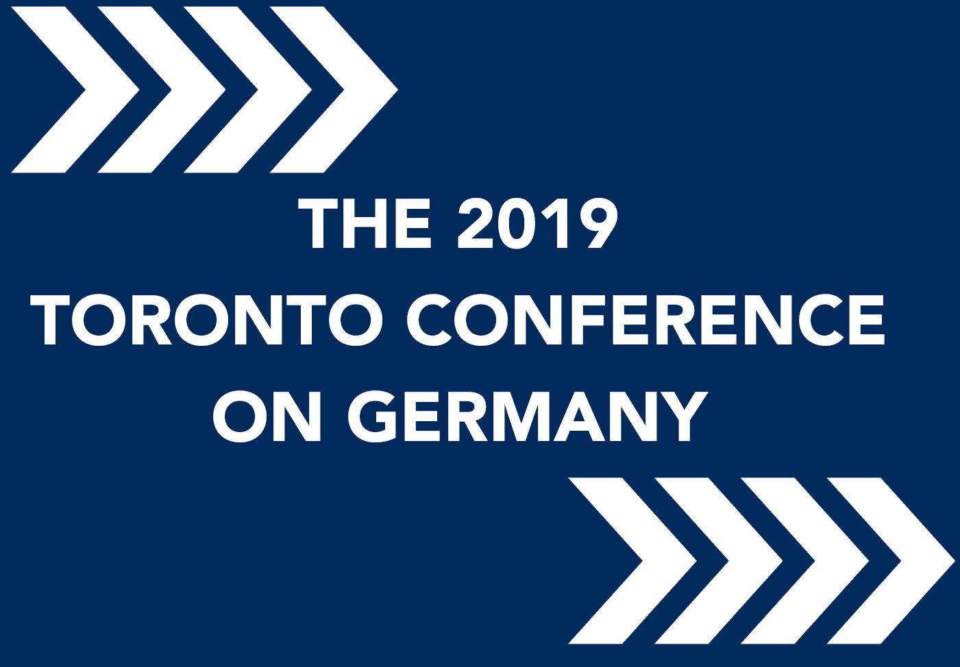 Coming up - May 10: The 2019 Toronto Conference on Germany - Federal ...